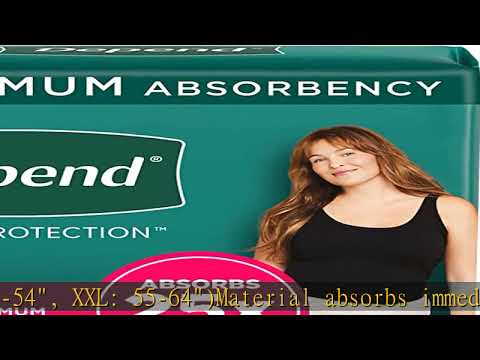 Depend Fit-Flex Adult Incontinence Underwear for Women, Disposable, Maximum Absorbency, Medium, Blu