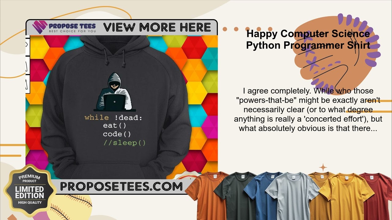 Happy Computer Science Python Programmer Shirt