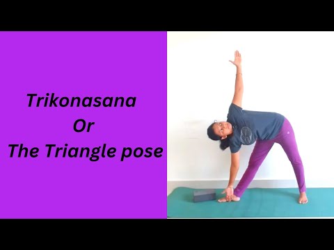 Trikonasana or The Triangle pose