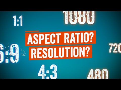 RESOLUTION & ASPECT RATIO explained