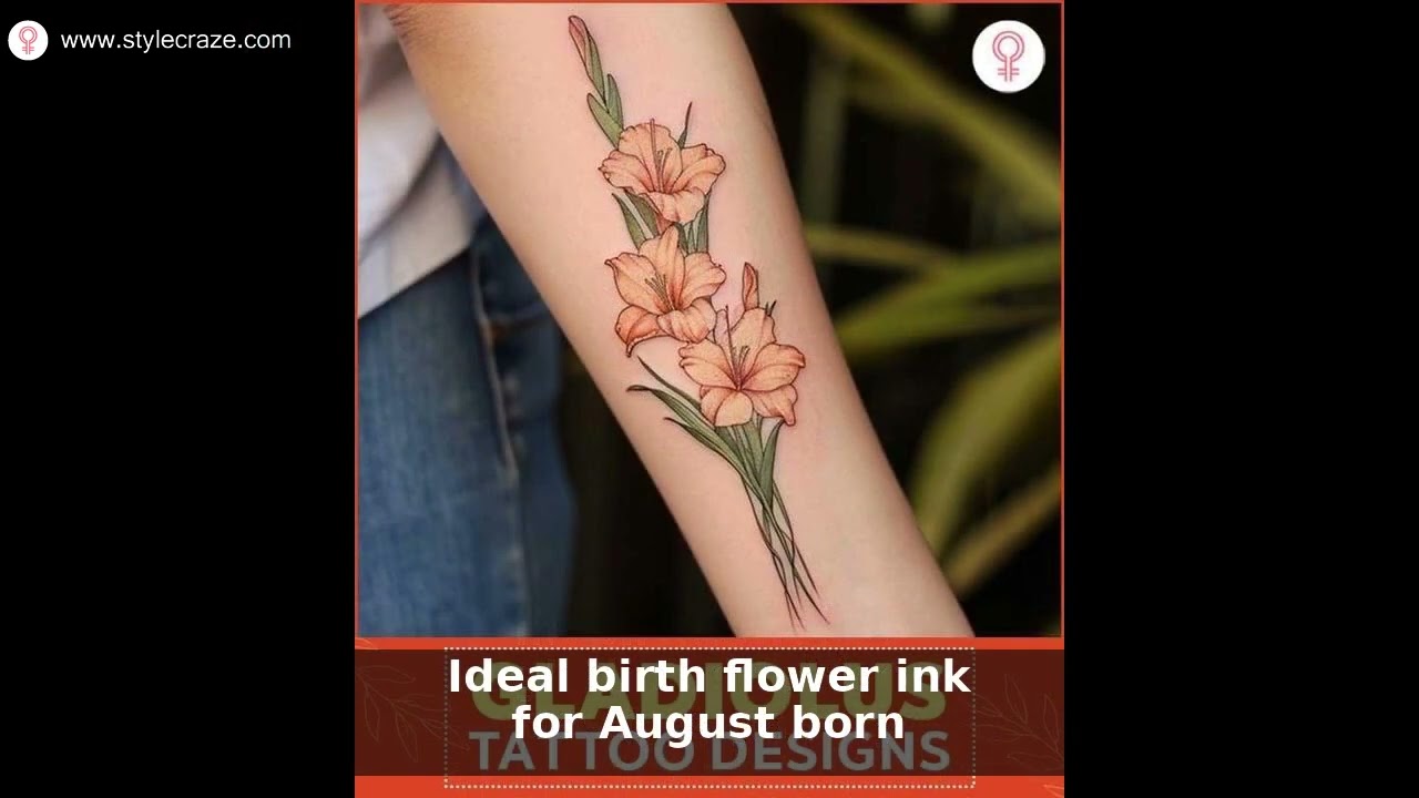 Top 10 Gladiolus Tattoo Ideas: Meaningful Floral Ink Designs