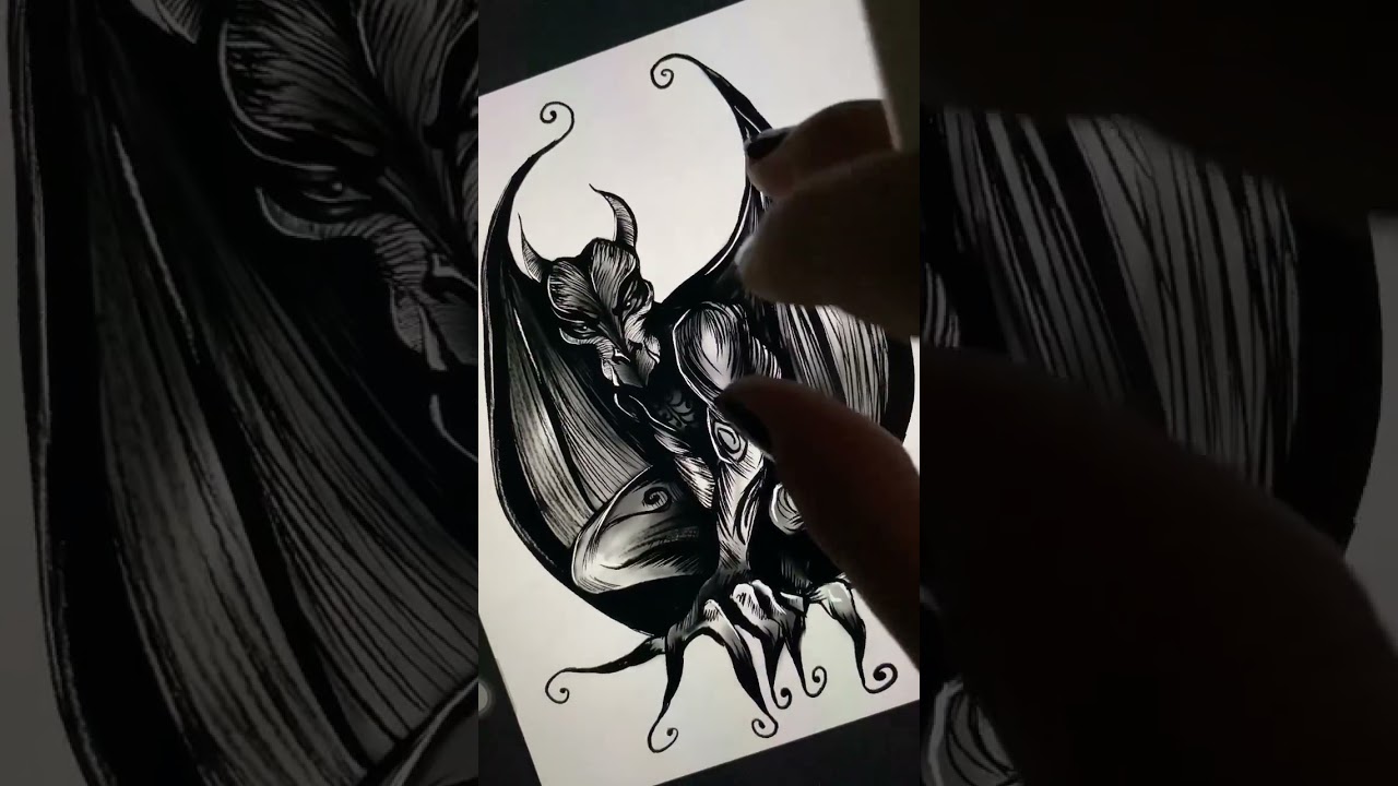 Inktober day 1 gargoyle