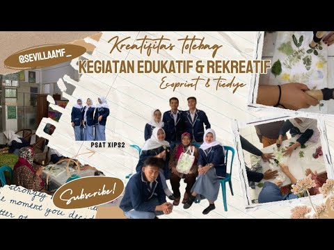 PROJEK PSAT “KEGIATAN EDUKATIF DAN REKREATIF” KREATIVITAS TOTEBAG BERSAMA LANSIA 👵🏻☘️