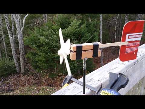 4 blade wind turbine by morrowwm - Thingiverse
