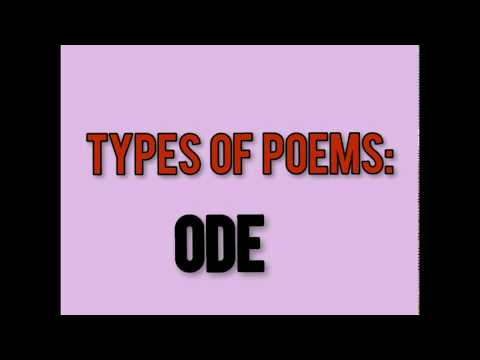 What is an Ode?