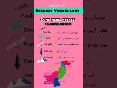 English to pashto sentences punjabi sindhi and Kashmiri #shorts #ytshorts #youtubeshorts