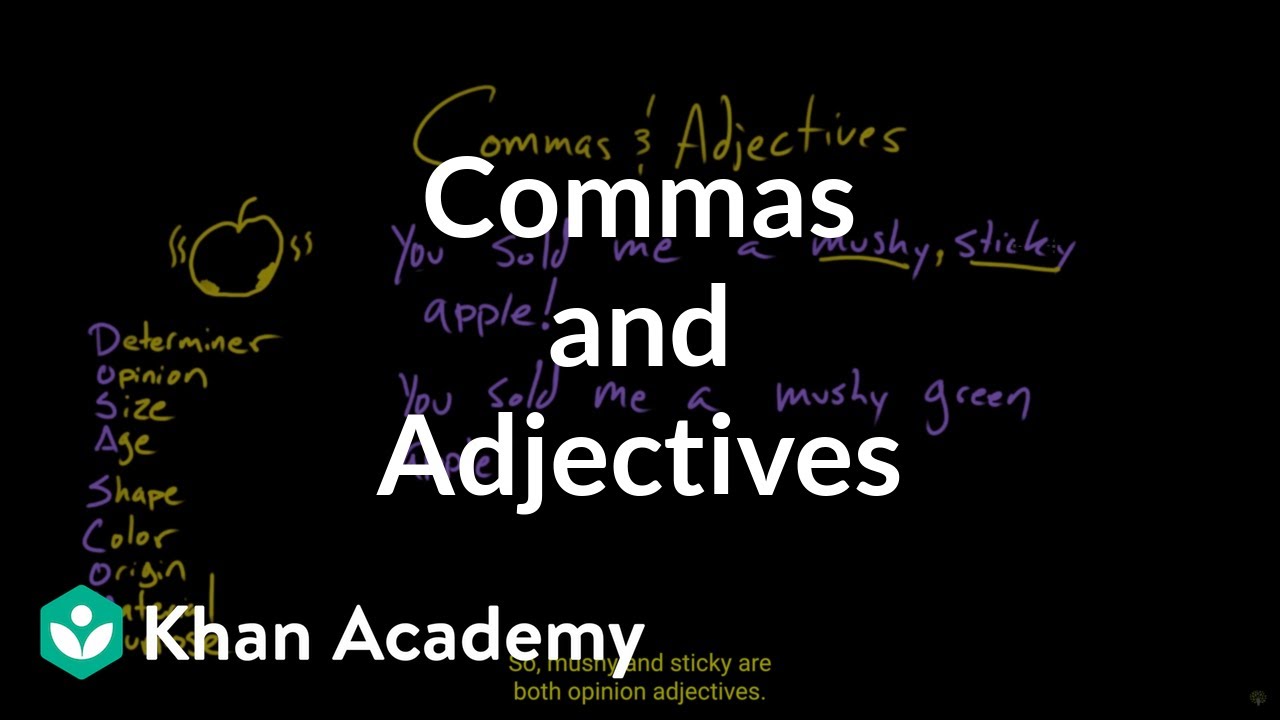 When to Put Commas Between Adjectives • Video • Lenny Learning
