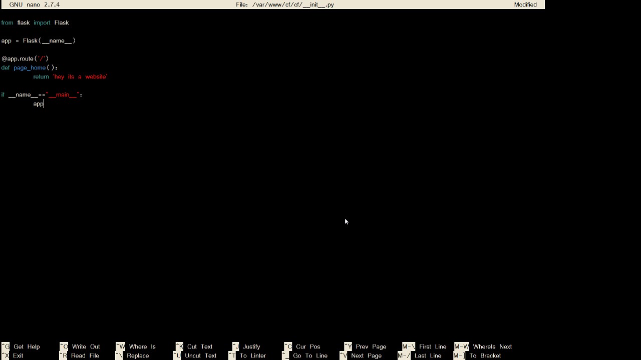 Basic flask webserver setup w/ SSL