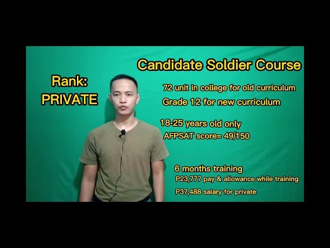 Paano mag apply/ AFP Salary and Army qualification