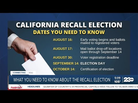 What you need to know about the recall election