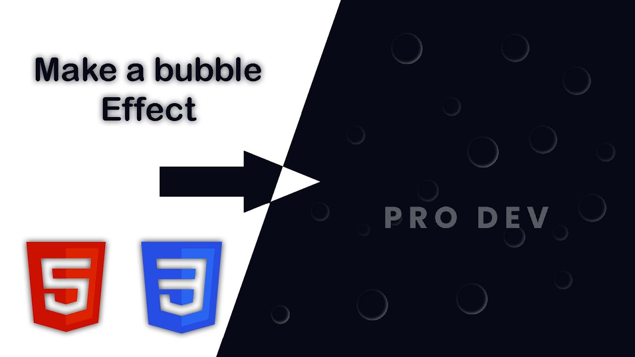 Make Bubble Effect Animation using HTML & CSS