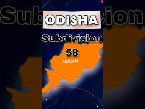Do you know how many subdivision and tahasil have Odisha l shorts l #shorts #odisha