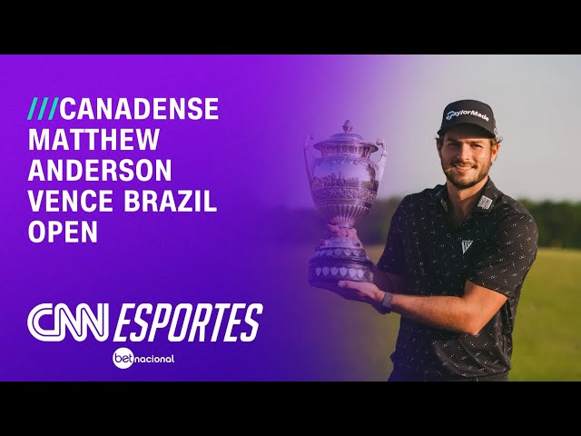 Golfe: Canadense Matthew Anderson vence o Brazil Open Tour | CNN Brasil