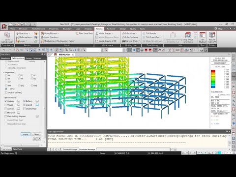 Midas Gen Software Step-by-Step Tutorial for Beginners and Pros, with Examples