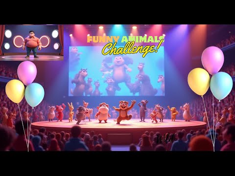"Animals Challenge | Funny Jungle Game for Kids!” Kids songs| kids music