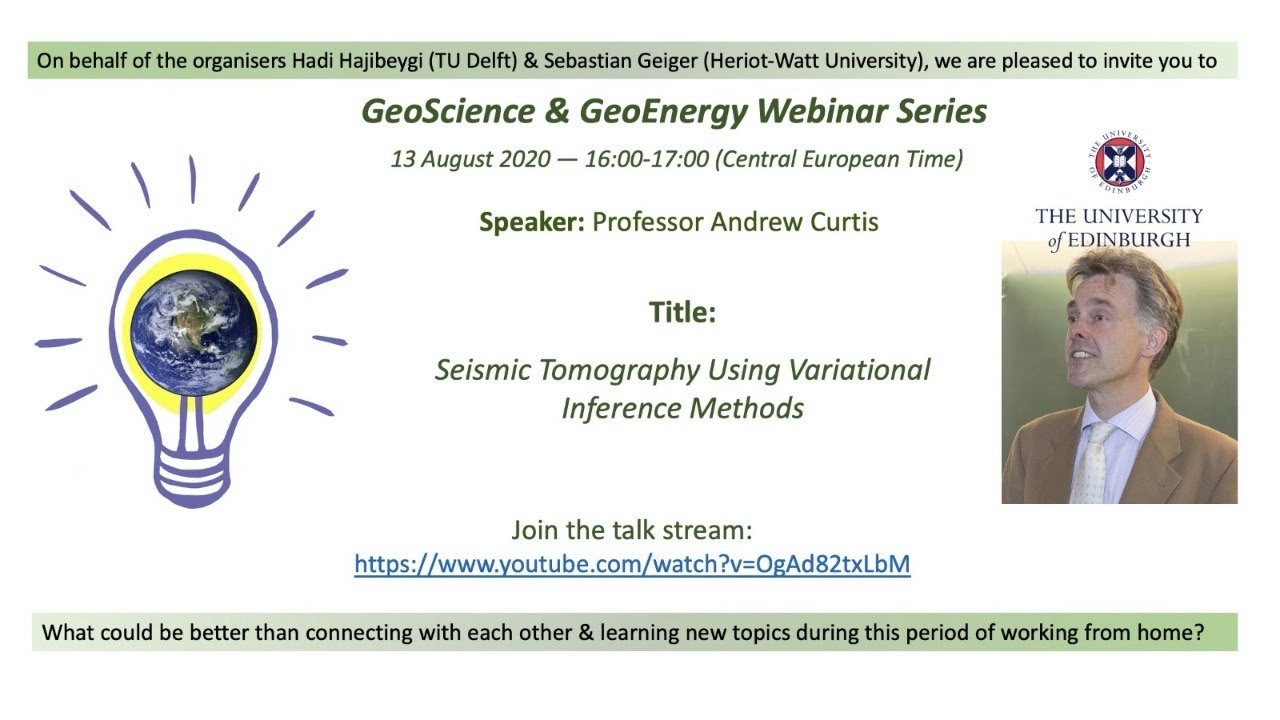 Andrew Curtis, University of Edinburgh (Seismic Tomography)