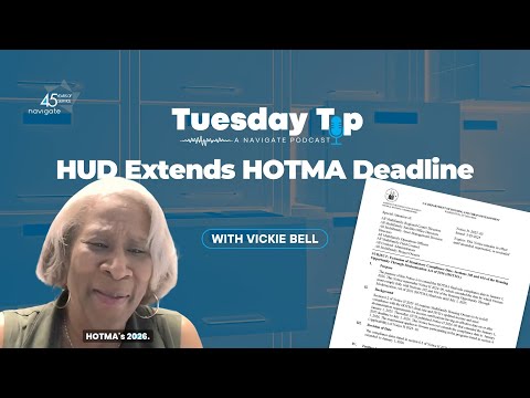 Tuesday Tip: HUD Extends HOTMA Deadline