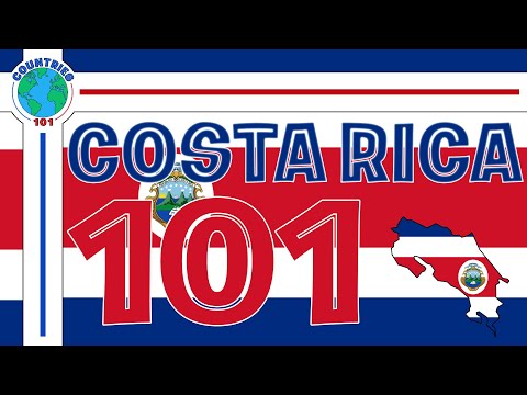 Costa Rica 101 - Explained in 2 minutes (size, population, info, flag, coat of arms)
