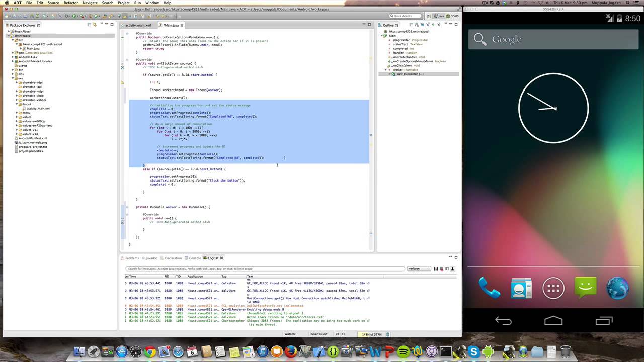 Threads Handlers and AsyncTask