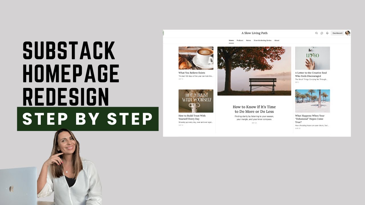 How I Redesigned My Substack Homepage ( Step By Step Tutorial)