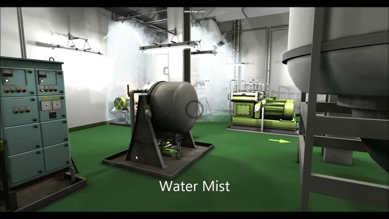 K Sim Engine Room Simulator - Virtual Engine Room of the MC90 model