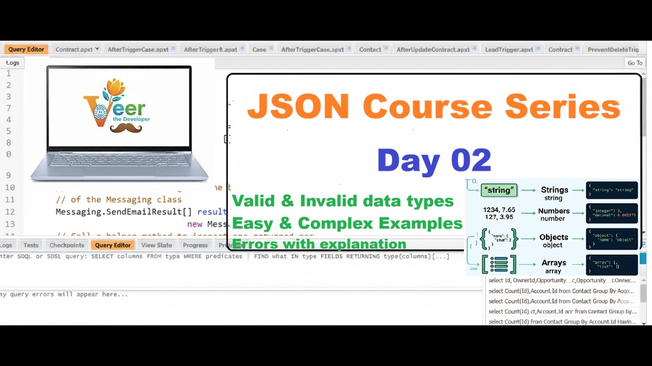 Day 2 | JSON Valid vs Invalid Data Types | Examples & Errors Explained