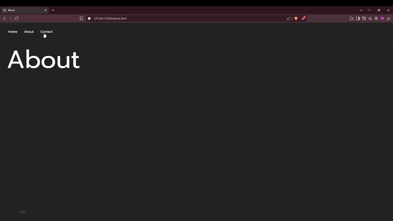 💥 First Time Using Barba.js – Smooth Page Transitions for My Landing Page!