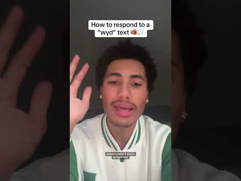 How to respond to a “wyd” text⬆️ #foryou #viralvideo #viral shorts#relationshipadvice l