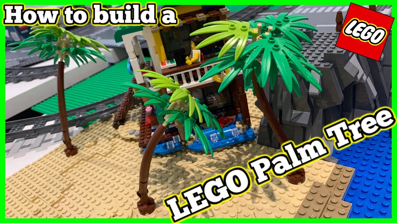 How to build a LEGO Tree Tutorial LEGO Palm Tree