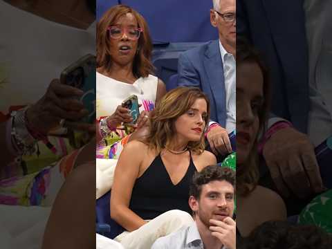 Emma Watson WATCHING tennis! π