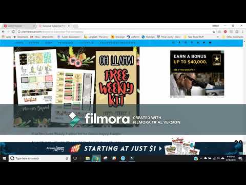 Budget Friendly Planning! Free Sticker Kits, Printing Directly to the planner pages, and HOW TO's