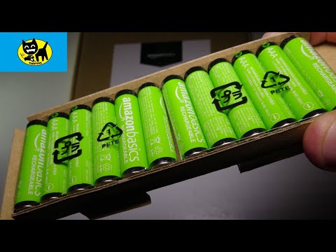 Amazon Basics 12-Pack AAA Performance 800 mAh Rechargeable Batteries, Recharge up to 1000x