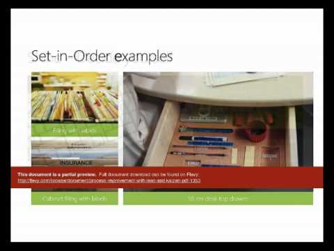 Process Improvement with Lean and Kaizen (PDF)
