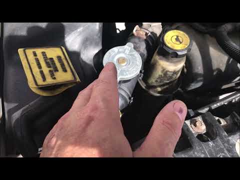 OldGuyDIY 2002 V8 Dodge Durango Running Hot Overheat Fix Burp Air Blow Out Unplug Coolant Line