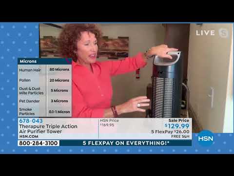 Therapure Triple Action Air Purifier Tower