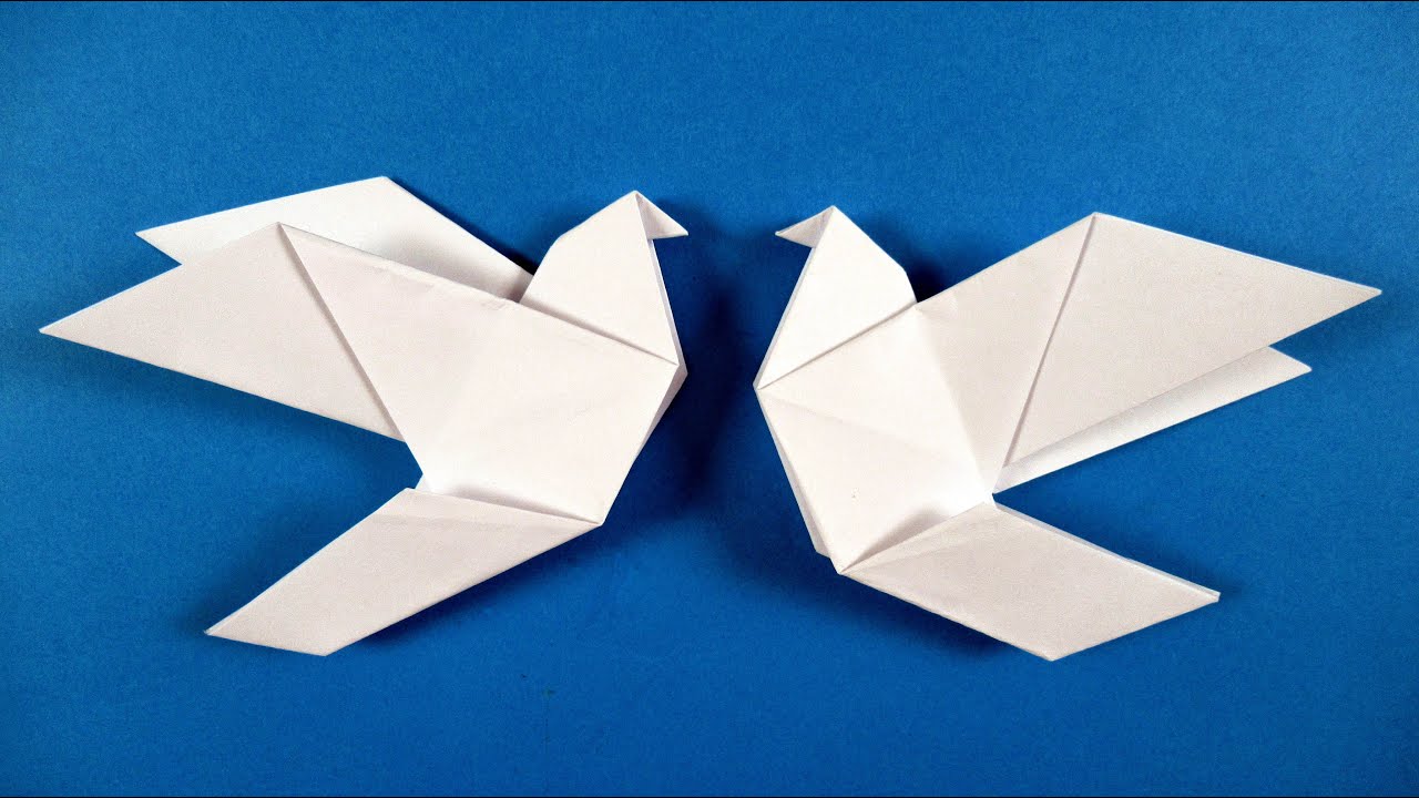 How to make an origami Dove 🕊 easy origami BIRD
