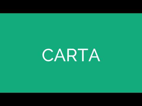 How To Say Letter In Spanish