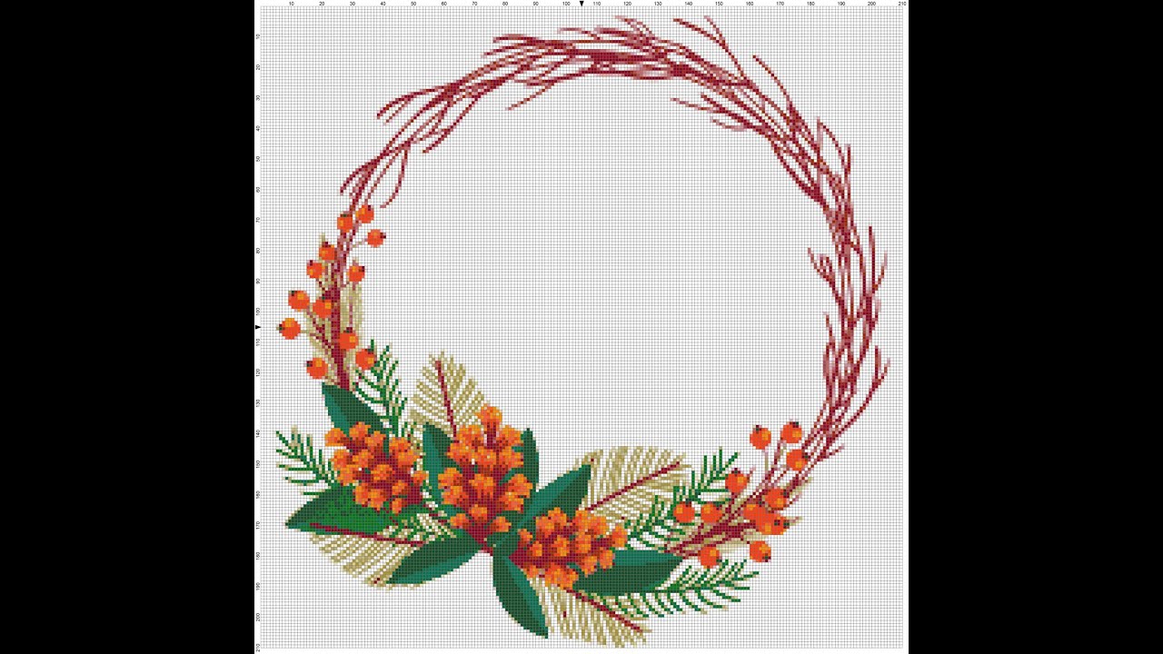 Happy Christmas 34/ Counted Cross Stitch Patterns/ Printable Chart PDF-Not Kit