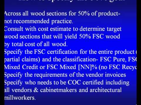 Certified Wood: The New Rules