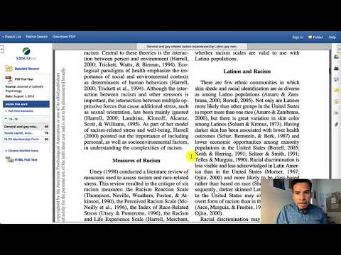 PsycArticles & APA Thesaurus Index