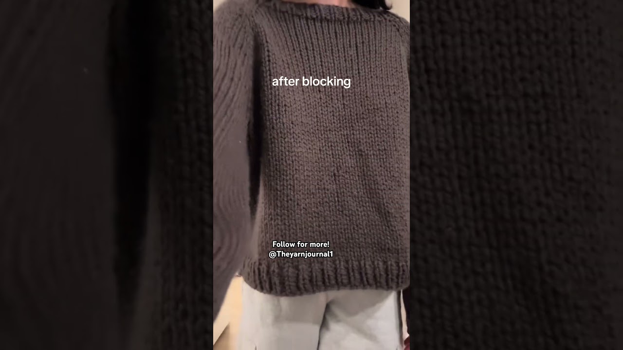 The magic of blocking your knits #knitting ￼