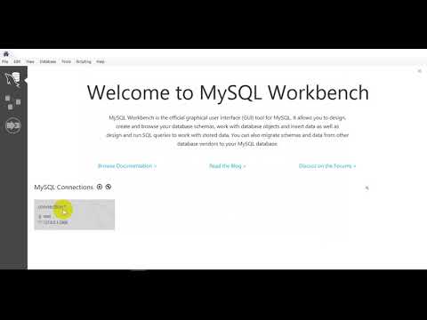 create connection using MySQL workbench and XAMPP
