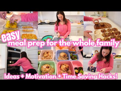 LARGE FAMILY HEALTHY MEAL PREP COOK WITH ME! Family Meal Planning For The Week