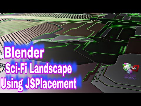 Blender - Easy Sci-Fi Landscapes (JSPlacement) #JSPlacement #3D #Blender #Blender2.3
