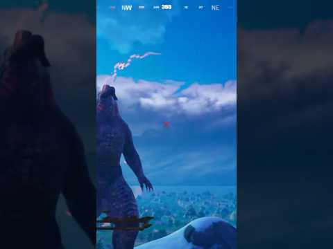 GODZILLAS DEATH ANIMATION #godzilla #fortnite #fortniteclips #fypage