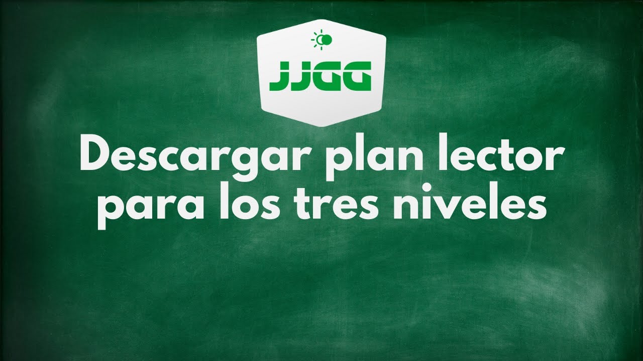 Descargar plan lector para los tres niveles