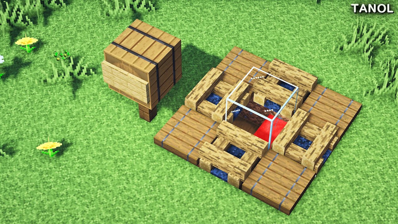 ⚒️ Minecraft : How To Build a Super Mini Underground Base_[마인크래프트 건축 ...