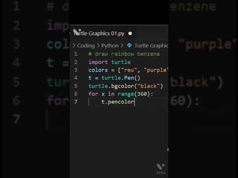Drawing with python (python turtle library) #python #programming python fun