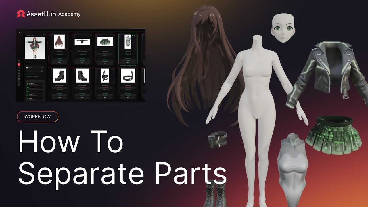 [AssetHub Tutorial] How to Separate Parts with AI
