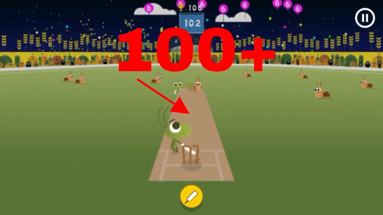 doodle cricket 100+ high score